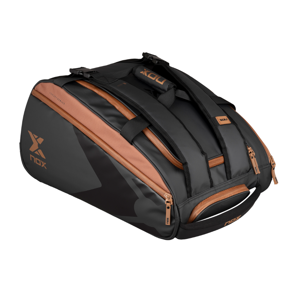 Nox Luxury Open Series zwart/bruin padeltas – PadelCasa B.V.