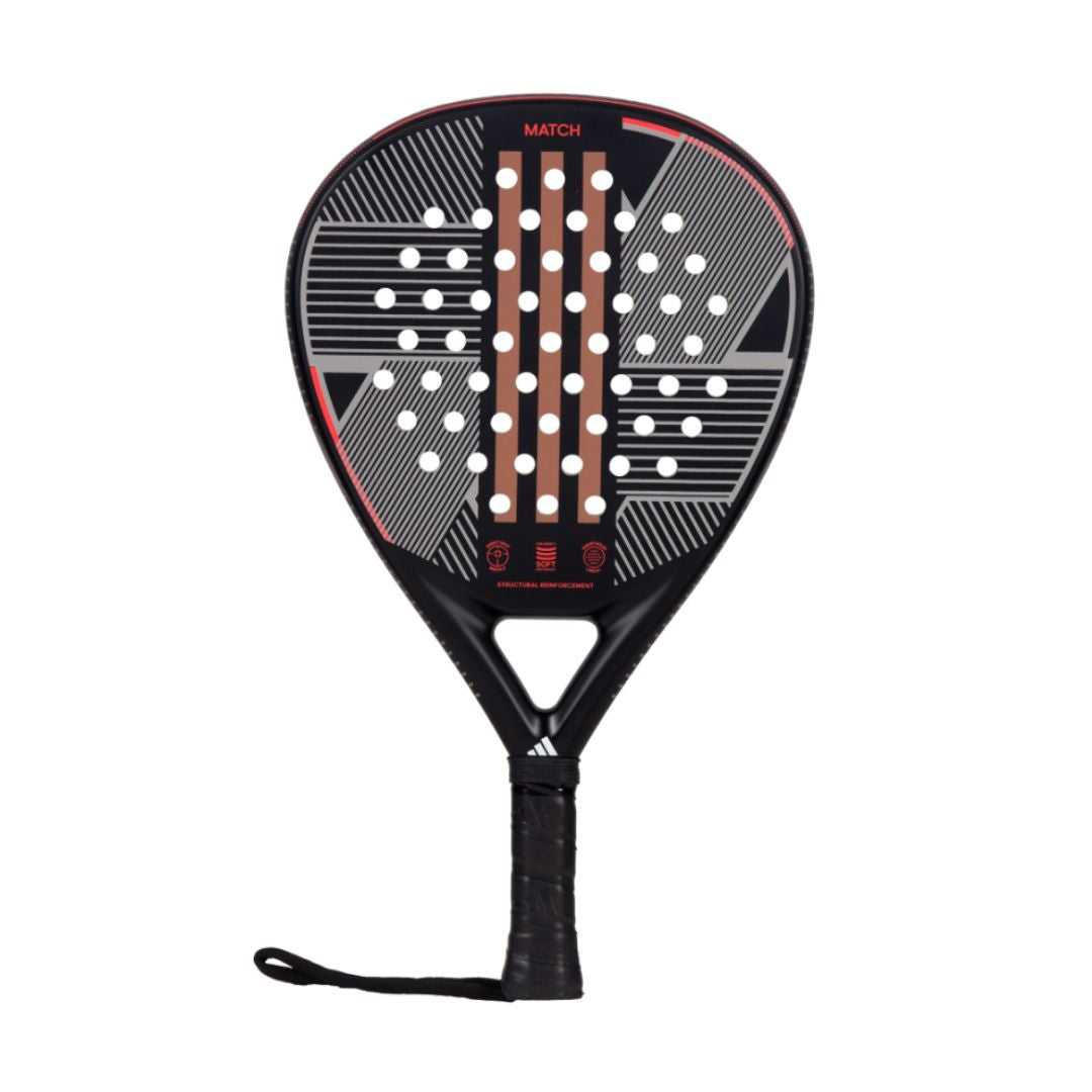 Adidas Match 3.3 zwart rood padel racket 24 – PadelCasa B.V.